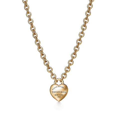 Return To Tiffany™ Full Heart Pendant In Yellow Gold Tiffany And Co Australia