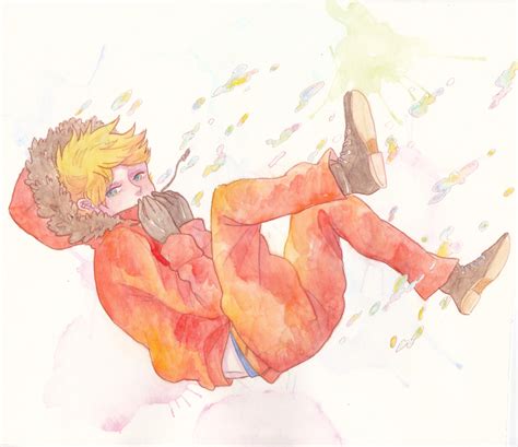 Kenny Mccormick South Park Brown Footwear Highres Painting Medium Traditional Media