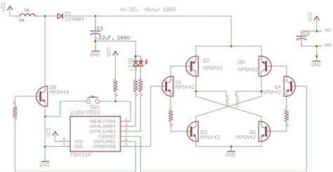 El Inverter Circuit Simple Using El Wire El Wire Adafruit Learning