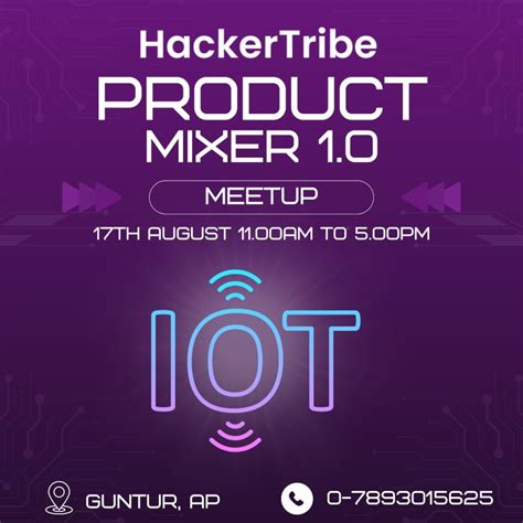 Madhu P On Linkedin Iot Productmixer Networking Techmeetup Innovation Guntur Hackertribe
