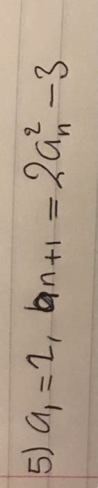 solved calculate the first four terms of the sequence