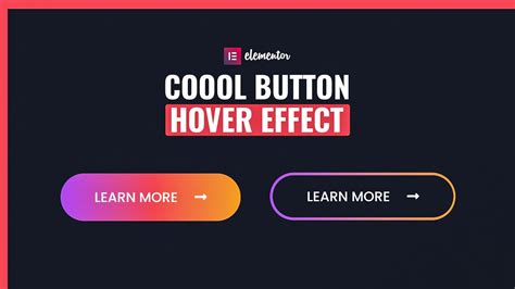 Elementor Cool Button Hover Effect Wordpress Elementor Pro Tricks Youtube