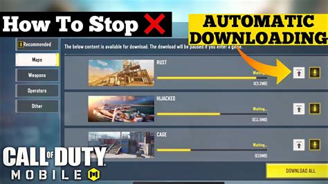 how to stop automatic downloading in call of duty mobile fix