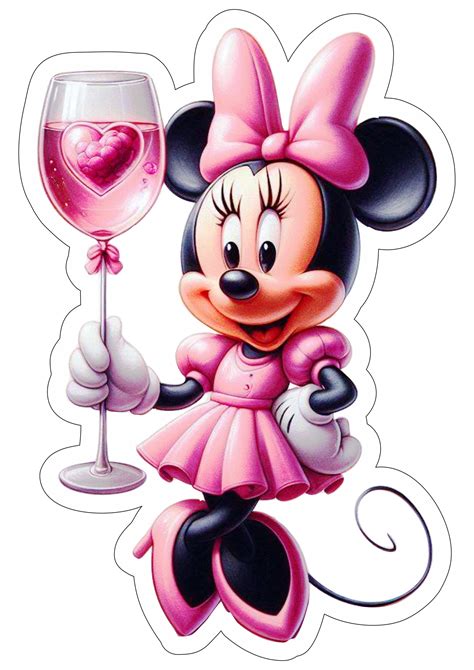 Minnie Mouse Rosa Decoração De Aniversário Png