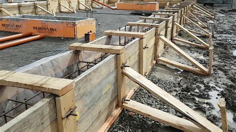 Опалубка для заливки бетона и для фундамента