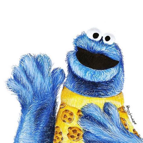 Sesame Street Cookie Monster Drawing