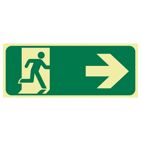 Exit Sign Running Men Arrow Right Buy Now Discount Safety Signs Australia