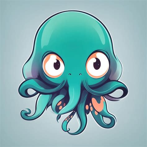 Premium AI Image Squid Illustration Ai Generative