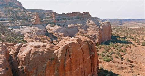 Vista Aérea En La Roca De La Catedral En Las Montañas De Sedona En El