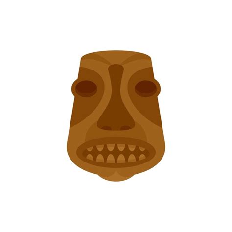 Premium Vector Tiki Idol Icon Flat Illustration Of Tiki Idol Vector Icon For Web Isolated On White