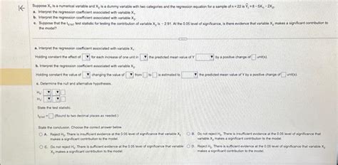 solved suppose x4 is a numerical veriable and x2 is a dummy