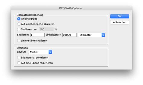 Dxf Import Dialog Has Fewer Options Results In Tiny Drawing With
