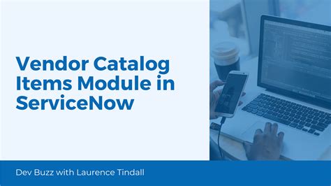 vendor catalog items module in servicenow