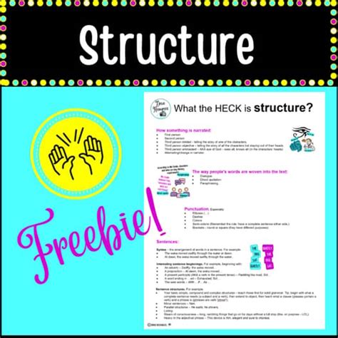 Structure Explained Freebie By Drive Resources Tpt