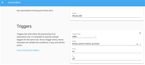 Binary Sensor Triggered After Time In State Configuration Home