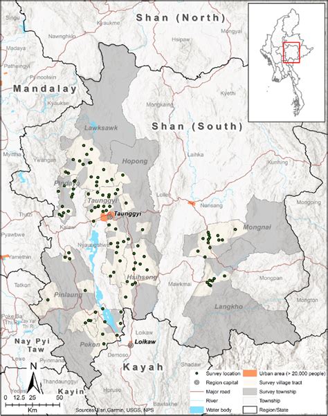 Map Of Household Survey Village Tracts And Enumeration Areas Download Scientific Diagram