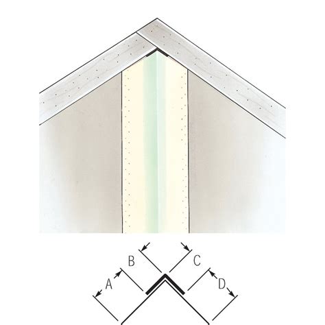 Beadex 5 8 In X 8 Ft Paper Faced Metal Inside Drywall Corner Bead