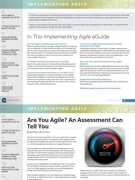 Eguide Implenting Agile Preview Pdf Agile Software Development