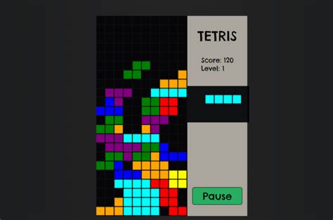 Simple Tetris In Javascript With Source Code Source Code And Projects