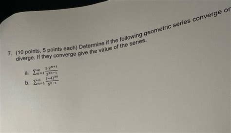 Solved 7 10 Points 5 Points Each Determine If The