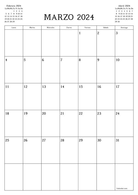 Calendarios Marzo 2024 ️ Para Imprimir Pdf 43 Off