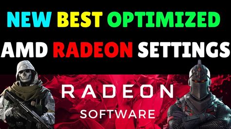 how to optimize amd radeon settings for gaming performance boost fps in 2021 youtube
