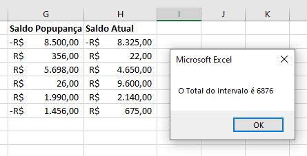 Função Sum Somar Intervalos Colunas Mais em VBA Automate Excel