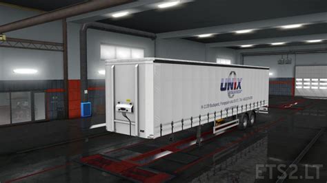 Unix Trailer Skin Pack For Curtain Side Trailer Ets 2 Mods