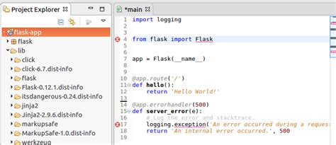 Error Importing Flask Python Google App Engine Pydev On Eclipse Stack Overflow