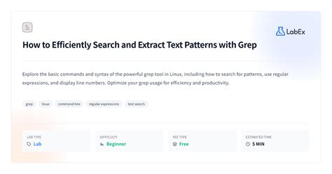 How To Efficiently Search And Extract Text Patterns With Grep Labex