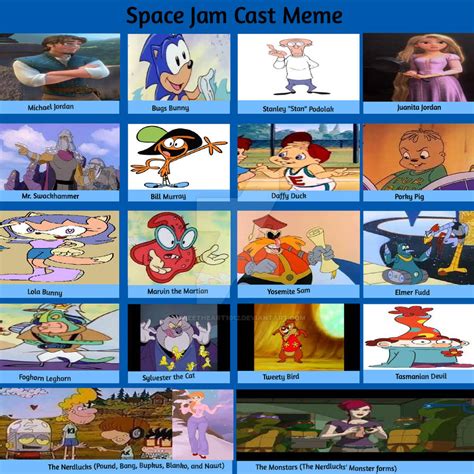 Wha My Space Jam Cast Meme By Sweetheart1012 On Deviantart