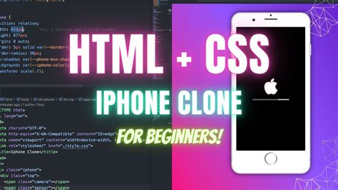 How To Code Iphone Clone Css Html No Talking Code Html Css
