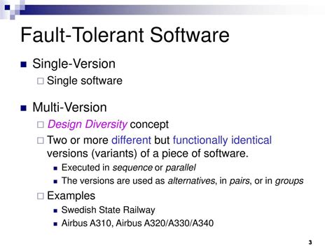 Fault Tolerant Computing Systems 3 Fault Tolerant Software Ppt Download