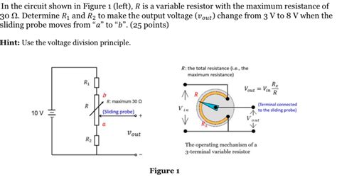 solved in the circuit shown in figure 1 left r is a