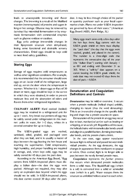Denaturation And Coagulation Of Eggs Techniques And Considerations Cul