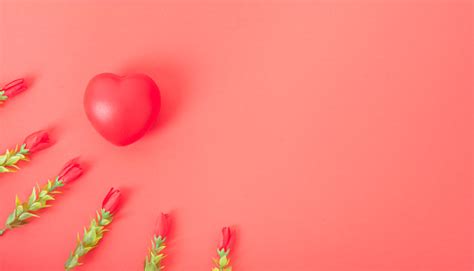발렌타인 데이 배경 탑 뷰 플랫 빨간색 배경에 빨간 마음을 누워 개념에 대한 스톡 사진 및 기타 이미지 개념 개념과 주제