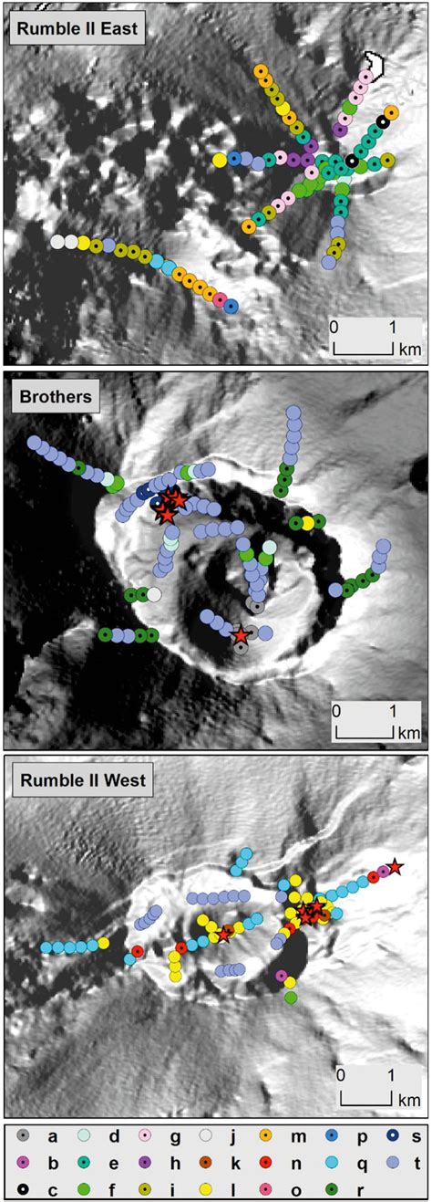 Digital Terrain Model Maps Of Simprof Assemblage A To T Distribution