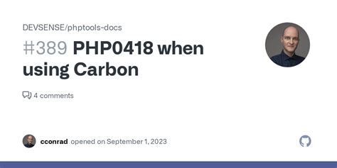 php0418 when using carbon · issue 389 · devsense phptools docs · github