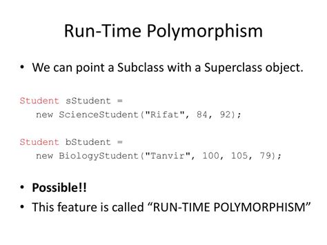 Session 4 More On Polymorphism Array And Exception Handling Ppt