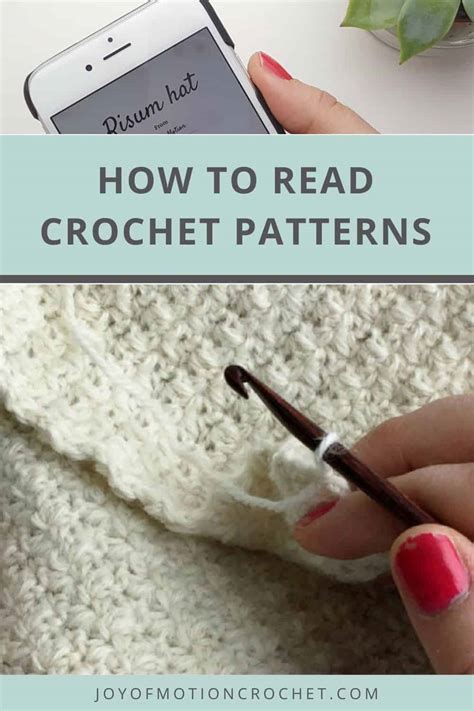How To Read A Crochet Pattern Part 1 Joy Of Motion Crochet