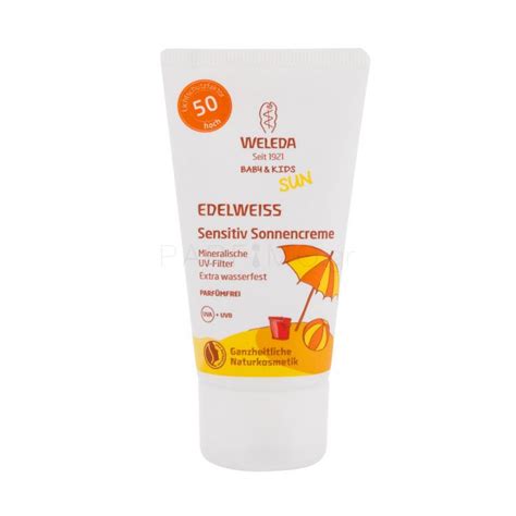 Weleda Baby & Kids Sun Edelweiss Sunscreen Sensitive SPF50 Αντιηλιακό ...