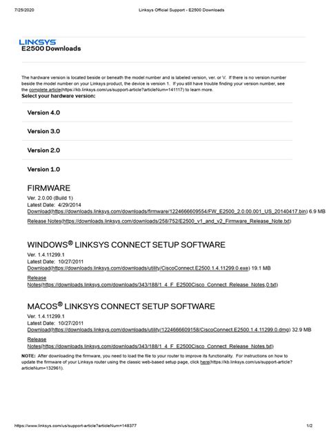 03 Linksys Official Support E2500 Downloads Pdf