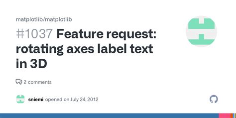 Feature Request Rotating Axes Label Text In 3d · Issue 1037