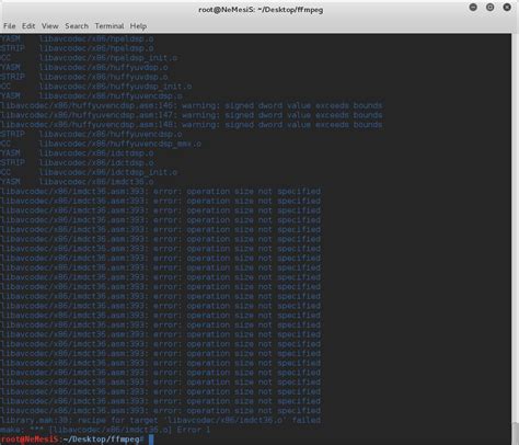 Unix Compiling FFMPEG For Kali Linux Stack Overflow