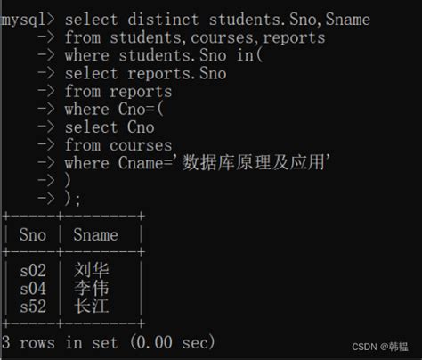 数据库实验2 sql的数据查询 实验五数据库表的查询 二 实验目的 1 了解sql中的有关数据查询的命令用法。2 csdn博客