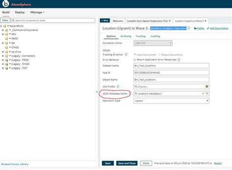 Question Salesforce Analytics Operation How To Add Json Metadata To