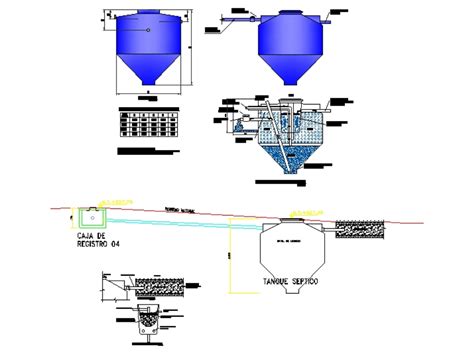 Biodigester Detail In Autocad Cad Download 32053 Kb Bibliocad