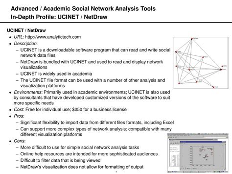 PPT Overview Of Common Social Network Analysis Software Platforms PowerPoint Presentation ID