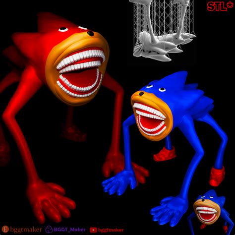 👹 The Sonic Tapes Shin Shinic Sonic Monster 3d Model For Printing