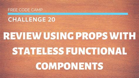 Fcc Review Using Props With Stateless Functional Components